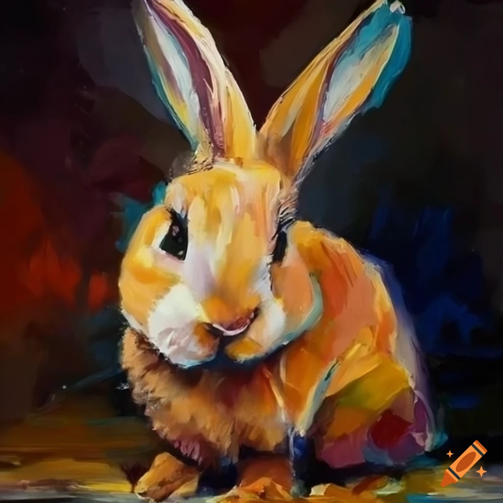 Cubism easter bunny on Craiyon