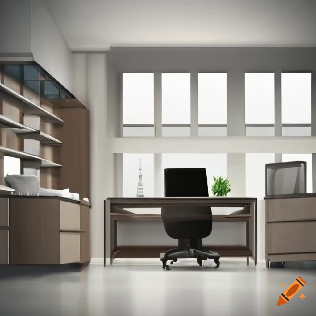 Background of an office workspace on Craiyon