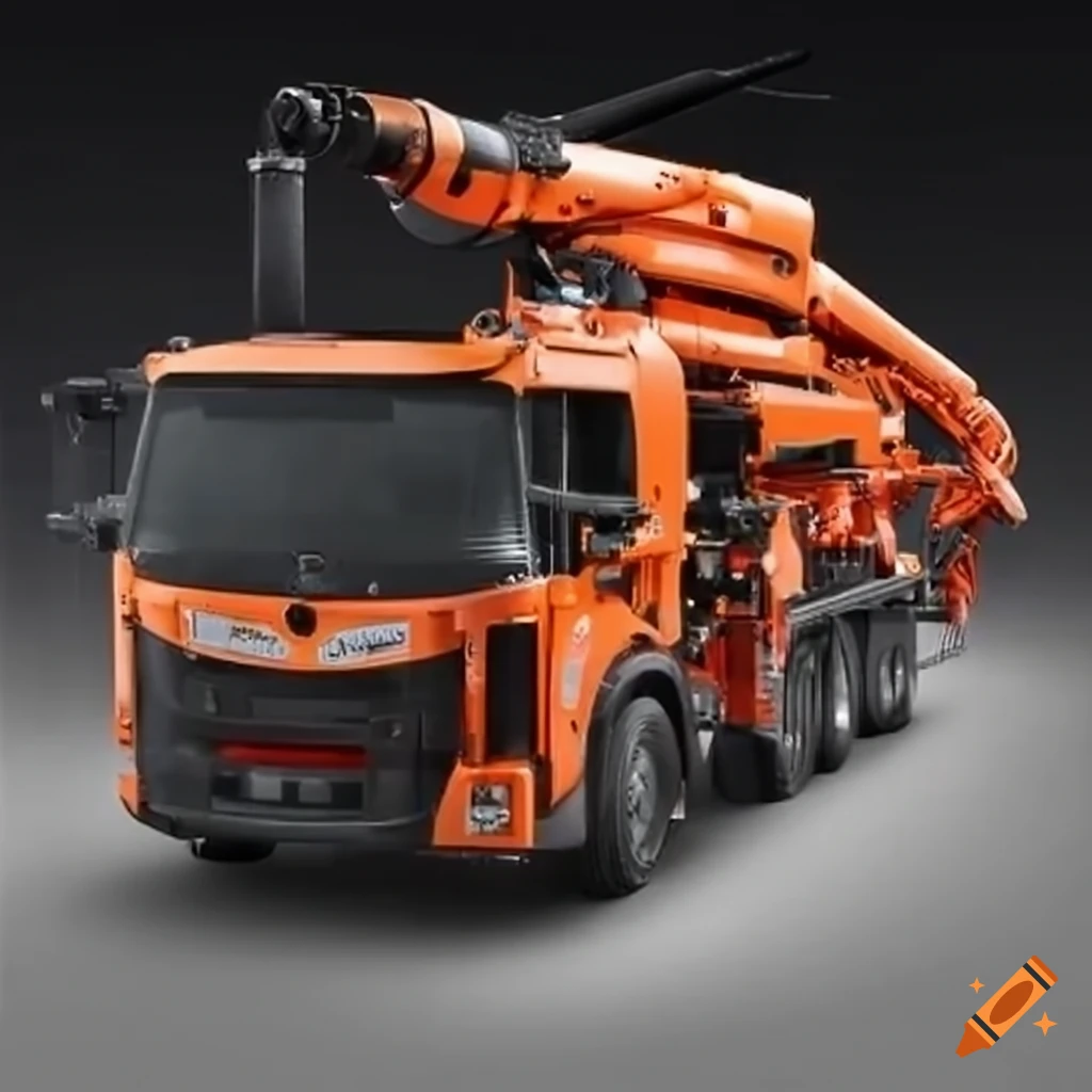 Innovative concrete pump with built-in camera