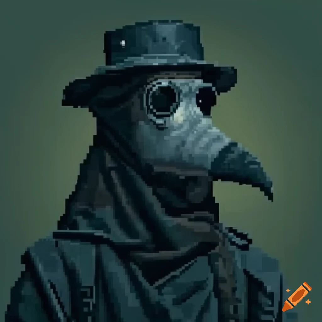 Plague Doctor Plague Doctor Pixel Art Png Image Free Download Dwpng ...