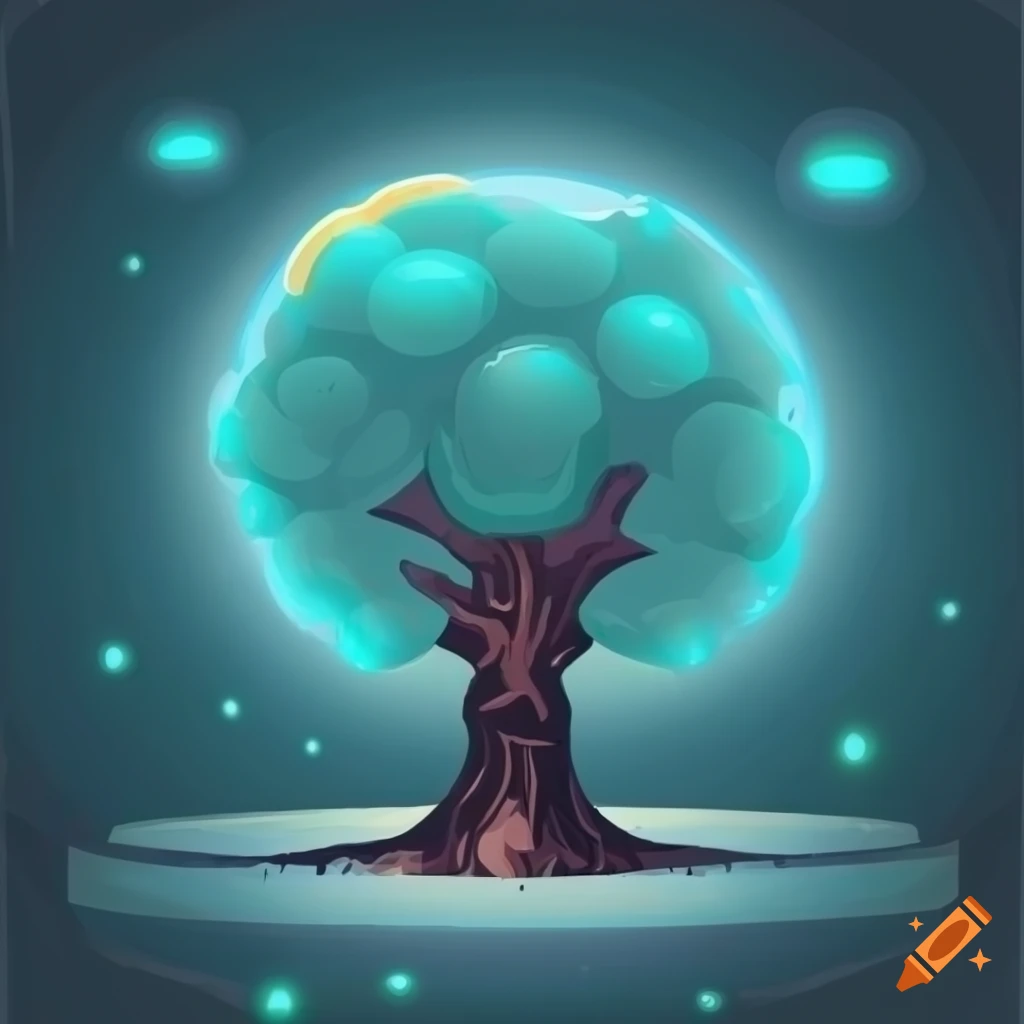 Glowing green cheese in a cartoon art style on Craiyon