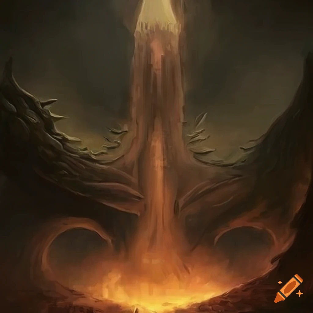 Unknown red entity created by painted streaks in the void on Craiyon