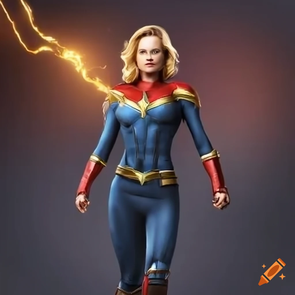 Image of male captain marvel character on Craiyon