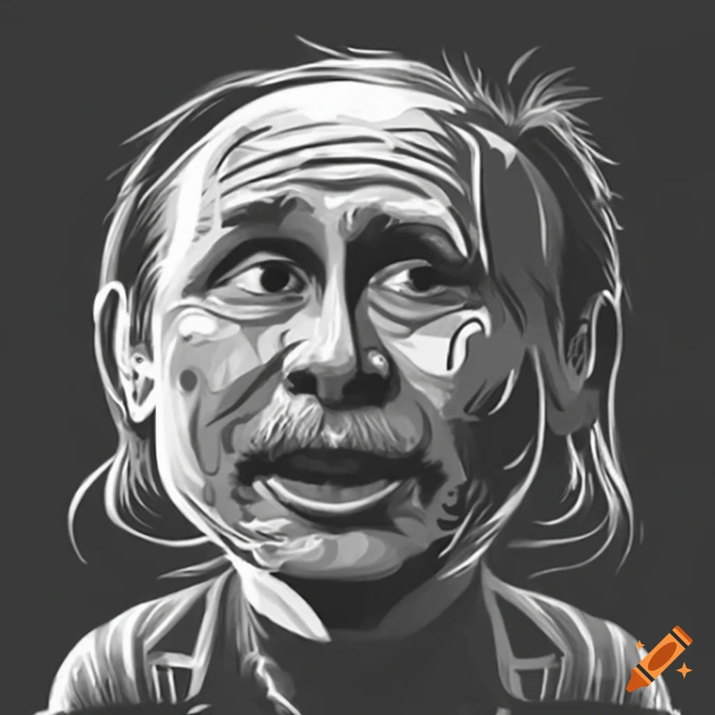 Illustration of putin's troll factory