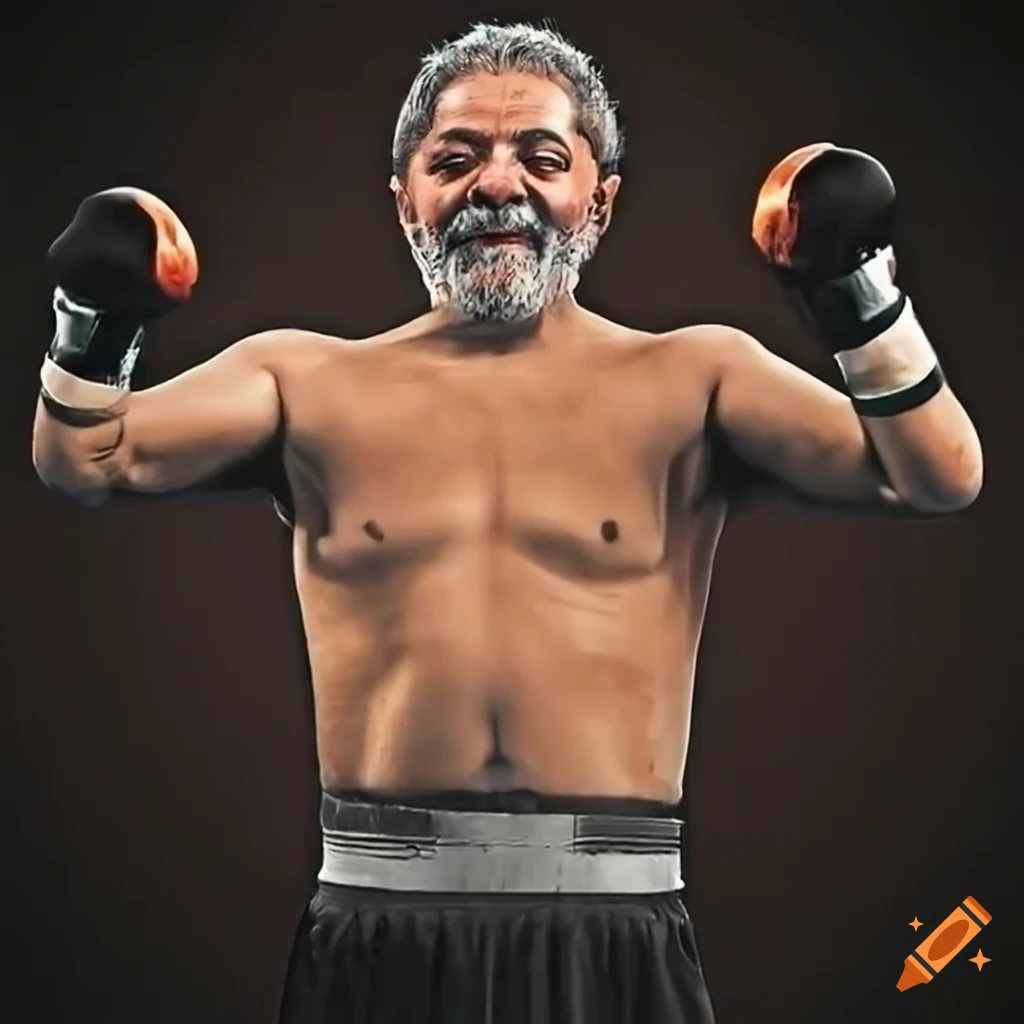 Realistic portrayal of lula as a skilled boxer on Craiyon