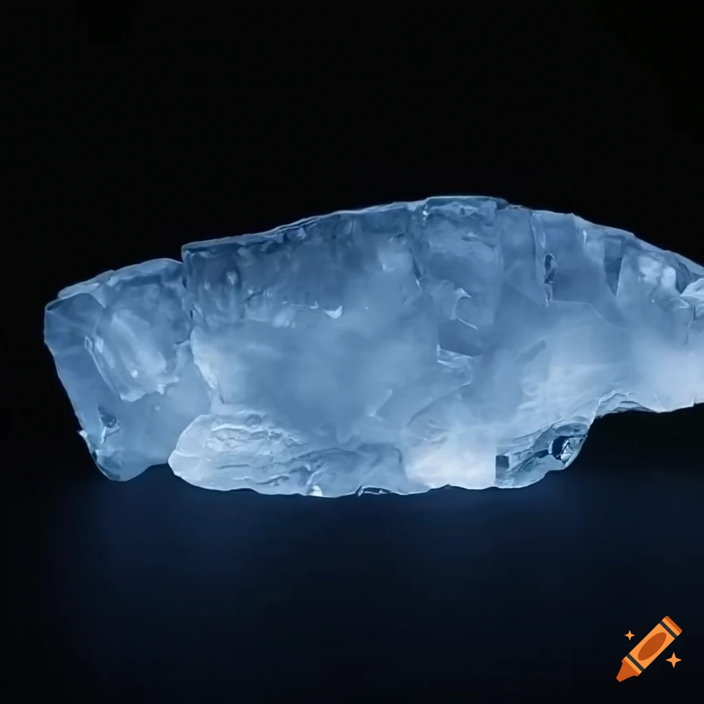 Abstract art of melting ice column on Craiyon