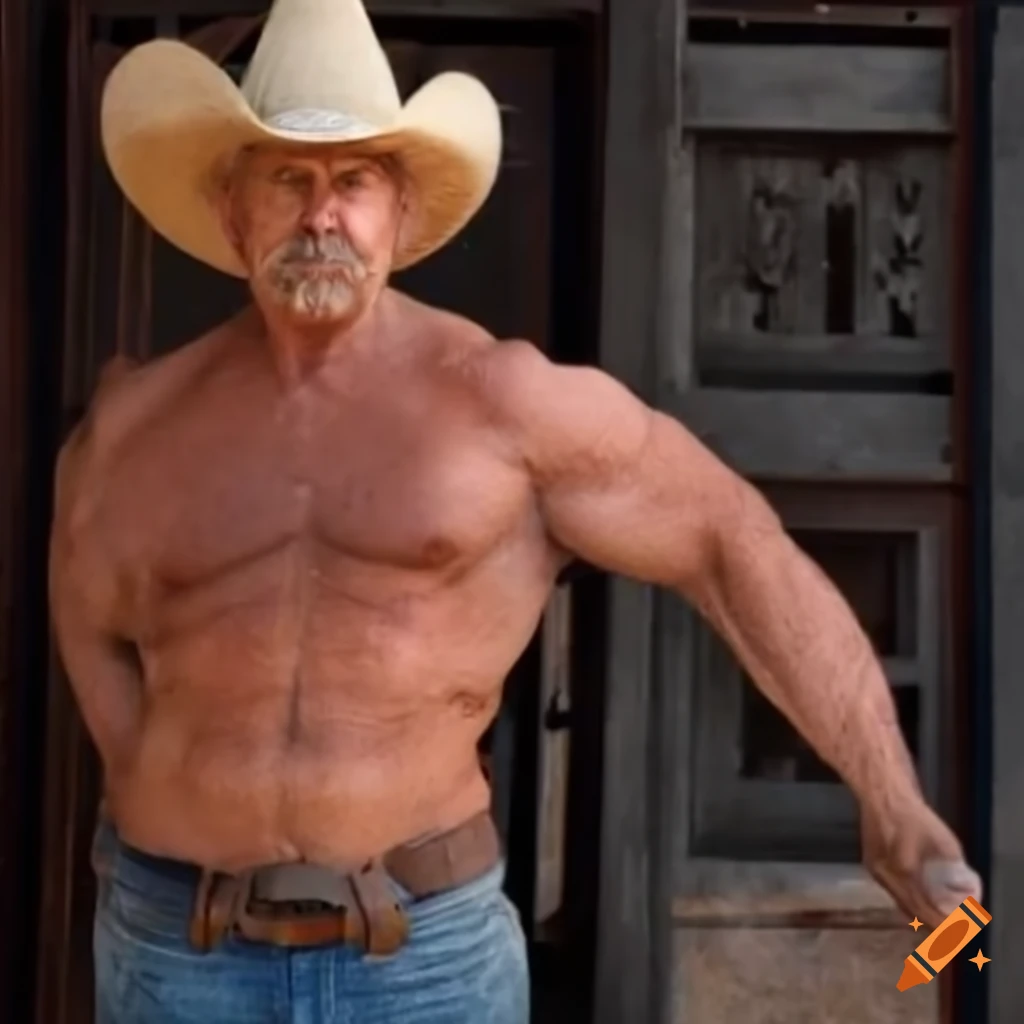 Photo of a strong cowboy