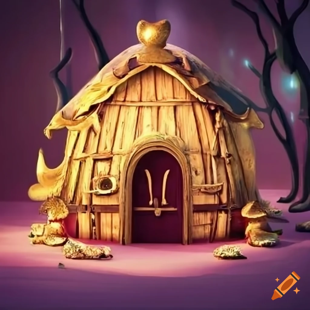 A whimsical dog house on Craiyon