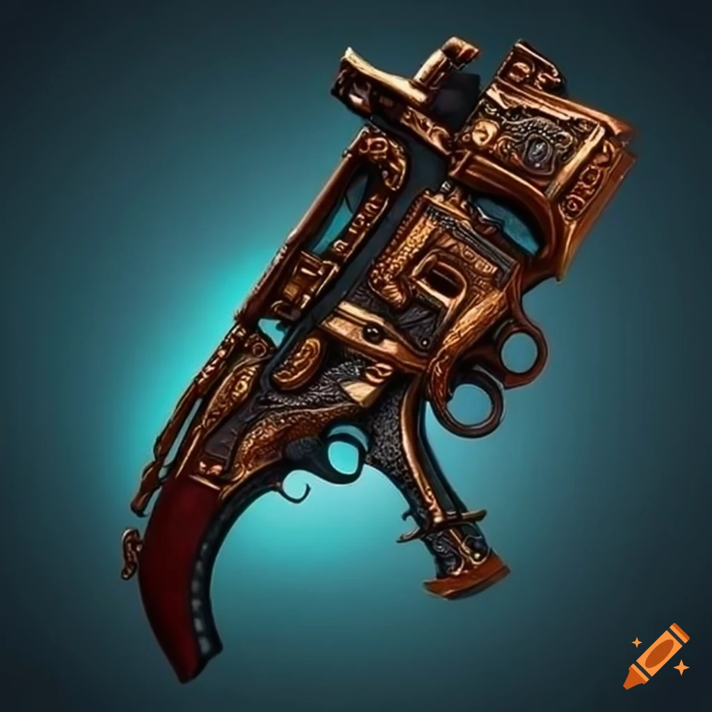 Image of a fantasy gun using nature as ammunition on Craiyon