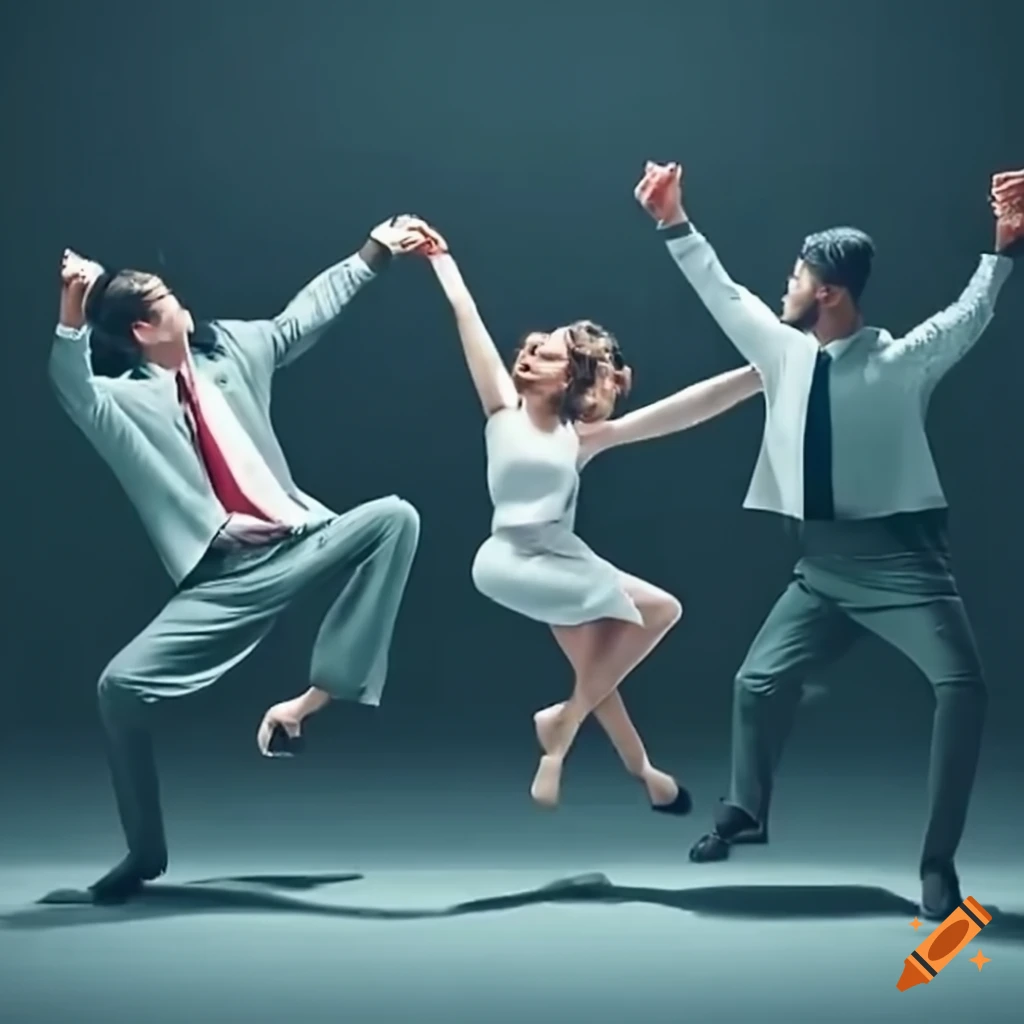 Happy people dancing on Craiyon