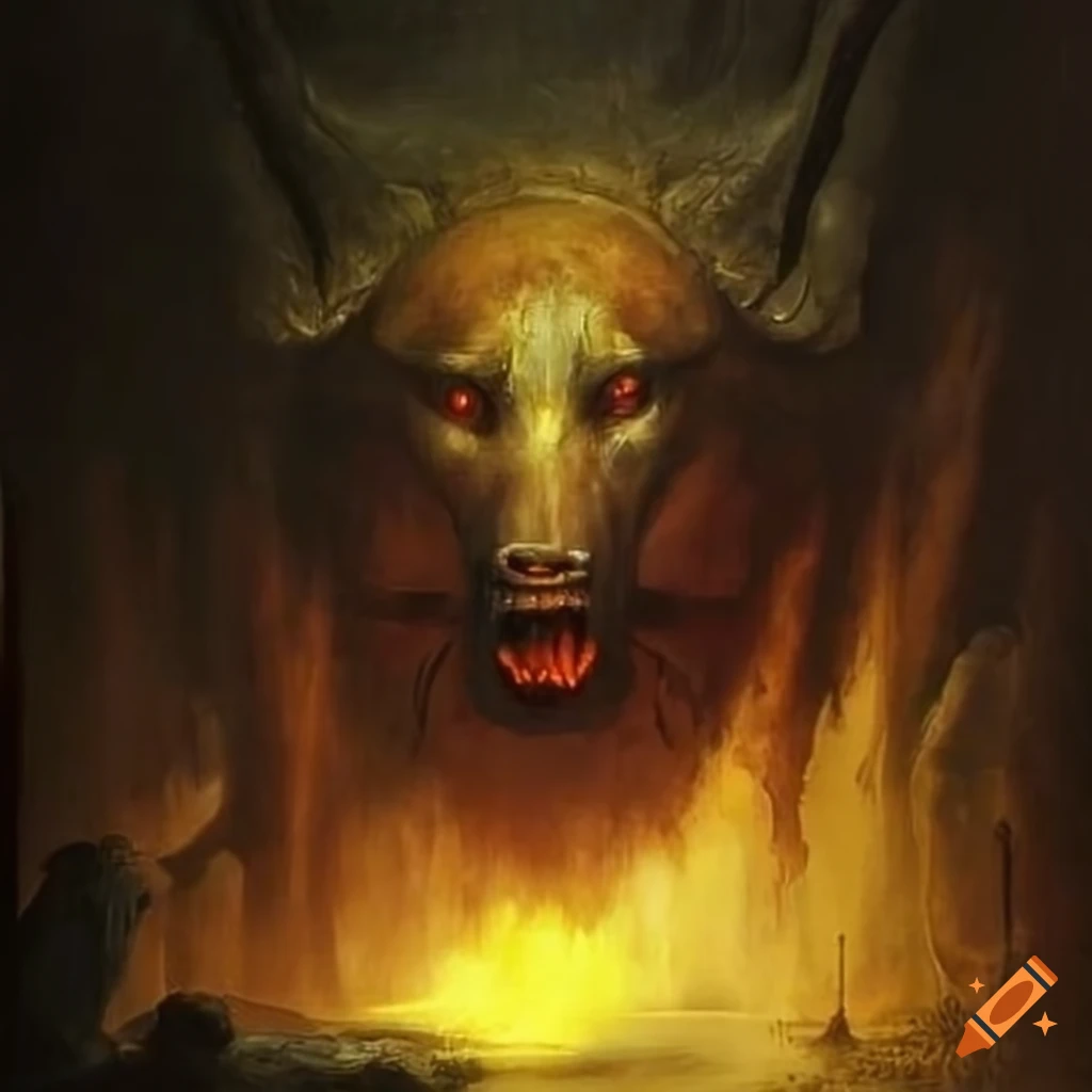 Fine detailed illustration of a small female black demon in a medieval ...