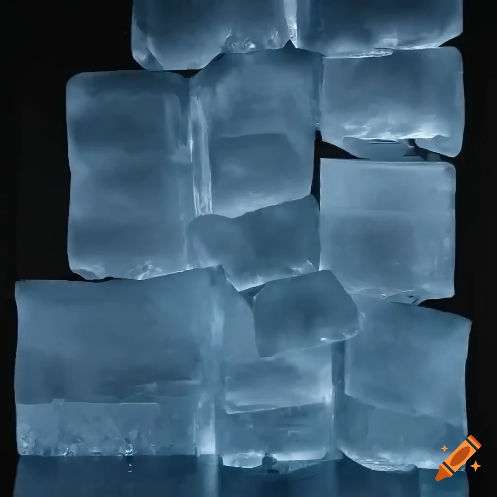 2d ice block wall in a game on Craiyon