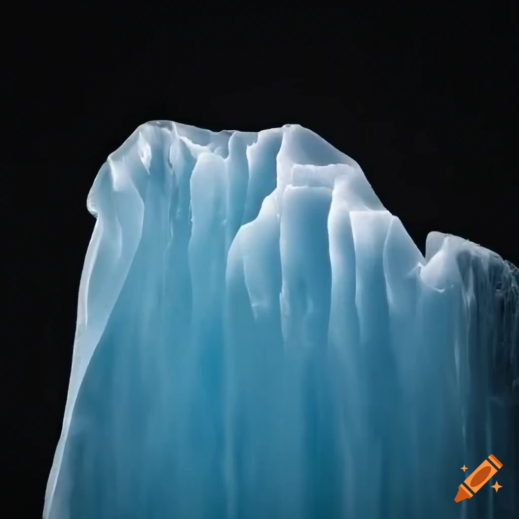 Columns of melting ice in a video game