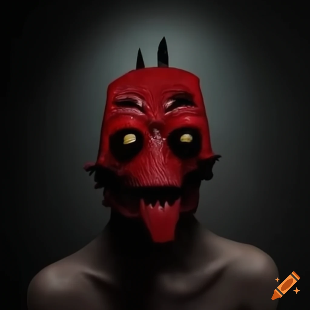 Stressed brown demon in a suit on Craiyon