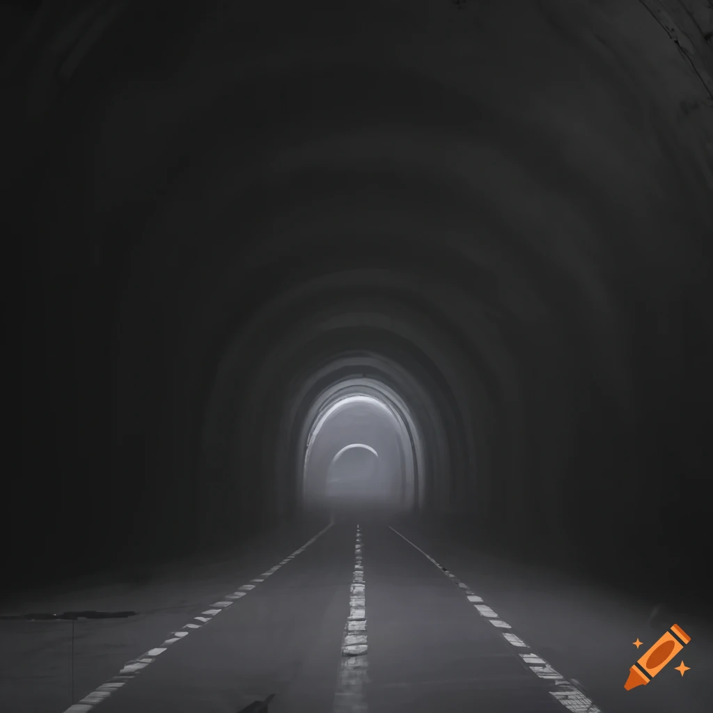 1950 alien in a tunnel on Craiyon