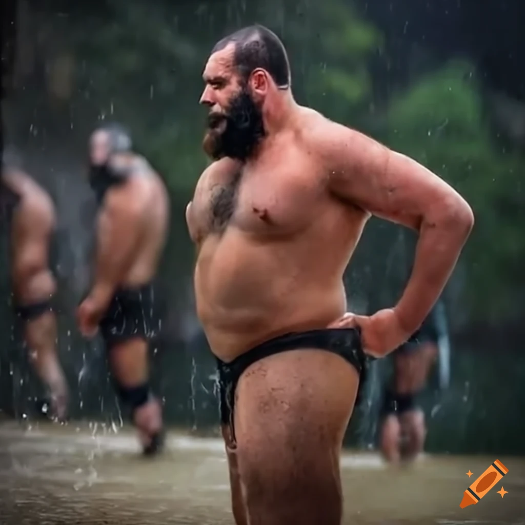 Bearded iraqi wrestler on Craiyon