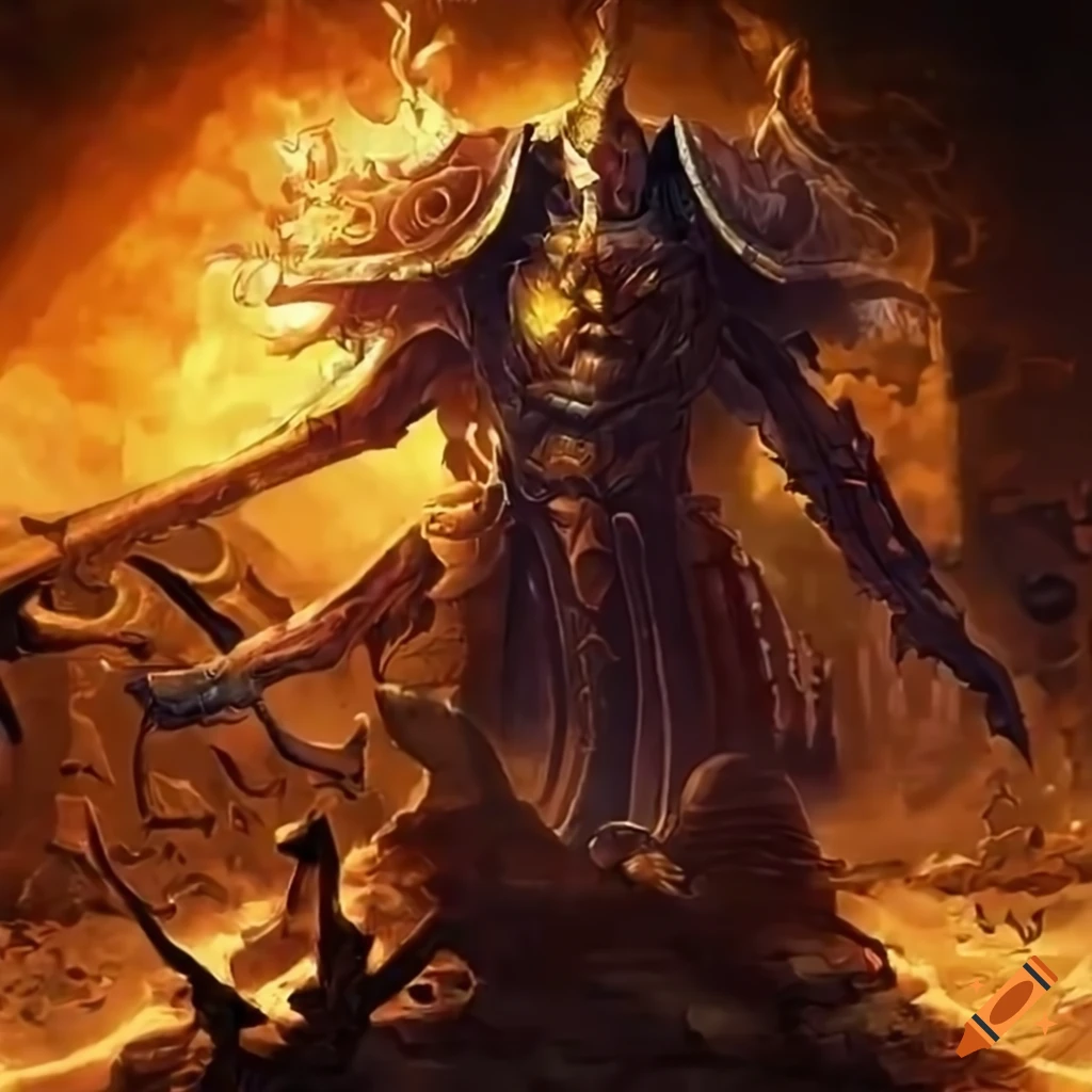 Realistic depiction of hades with flames and cerberus on Craiyon