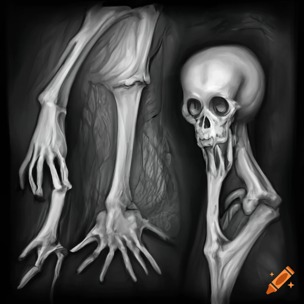 Illustration of broken bones