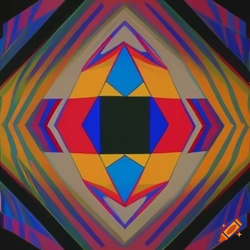 Geometric surreal illusions by victor vasarely