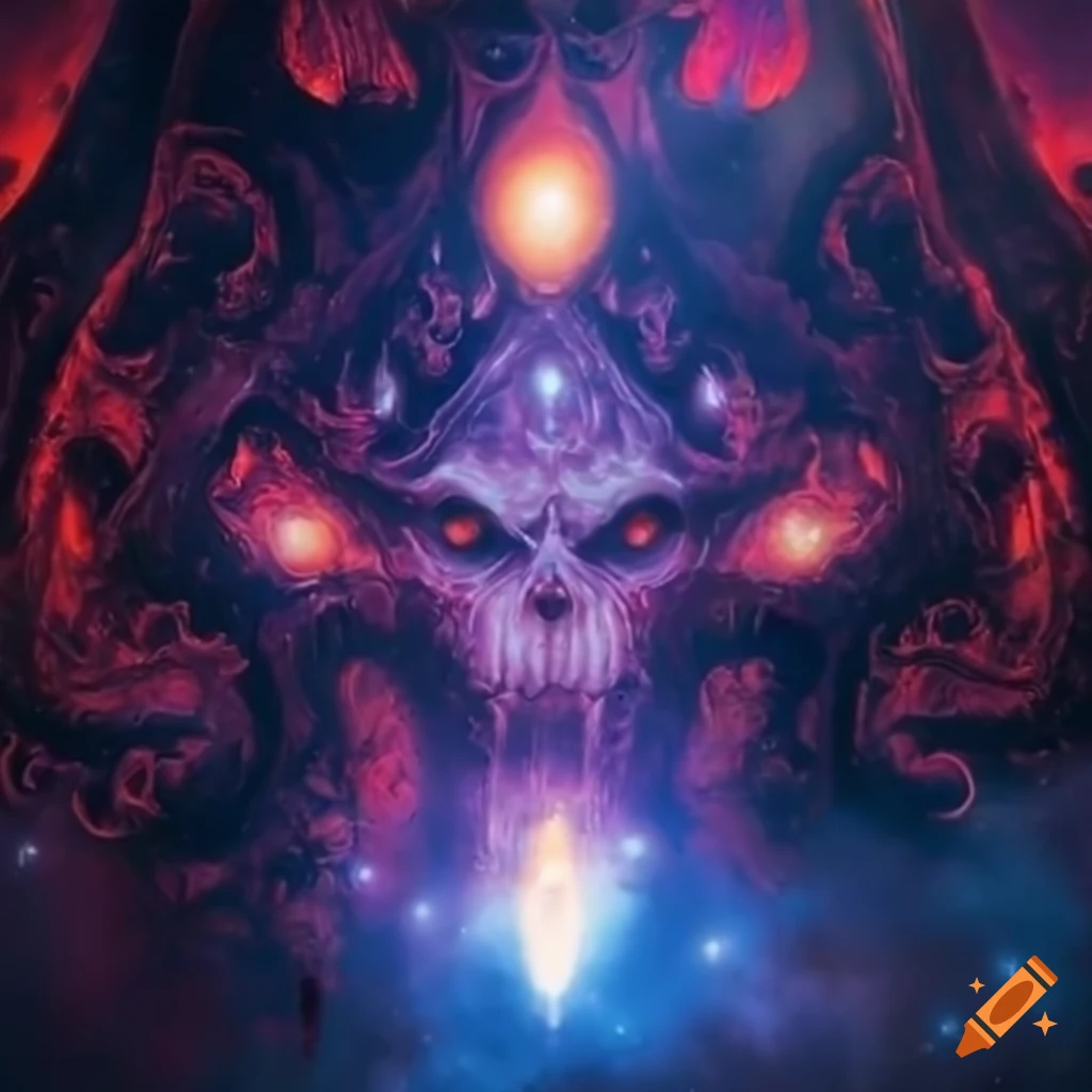 Diablo in space artwork with astronauts and planets on Craiyon