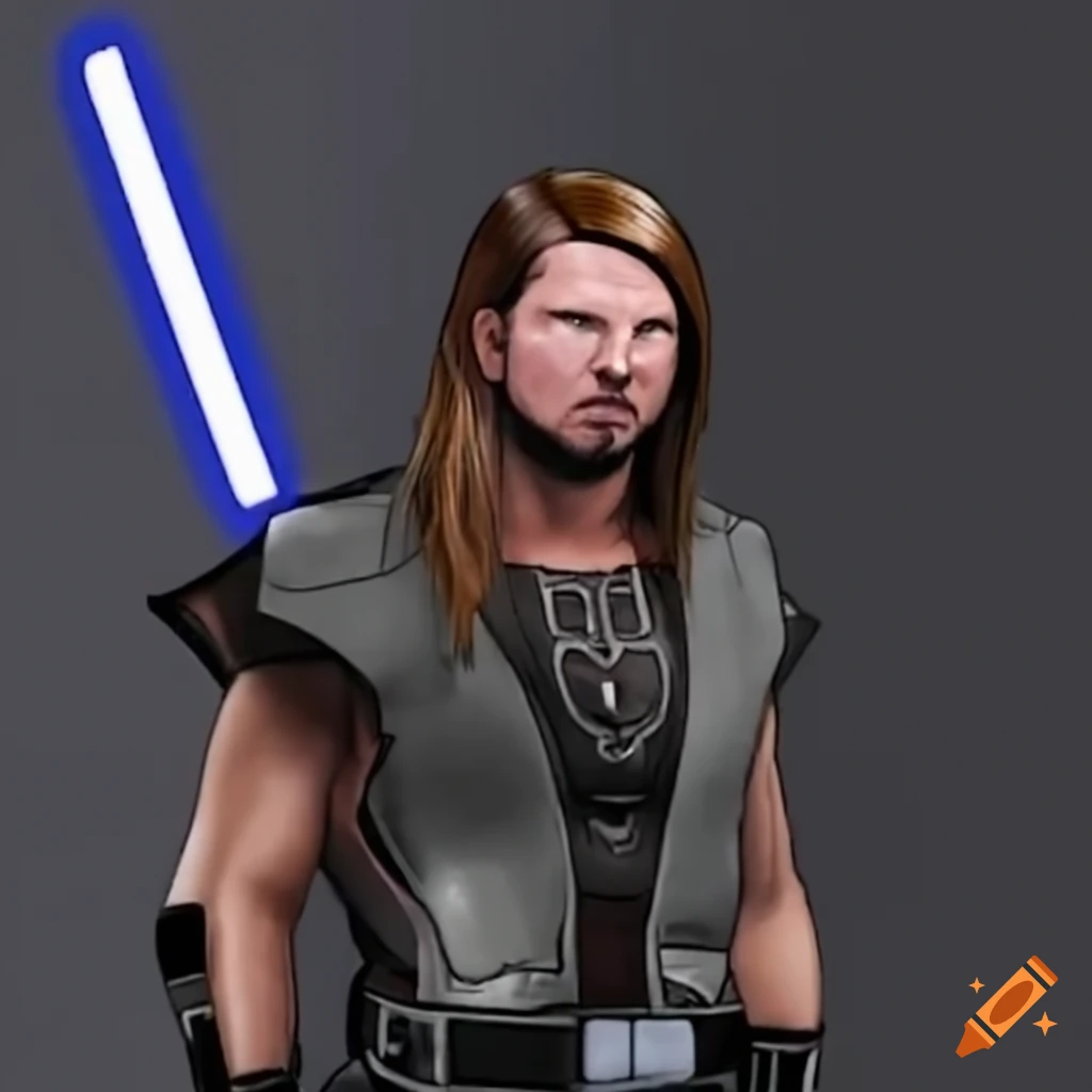 Jedi robot on a spaceship