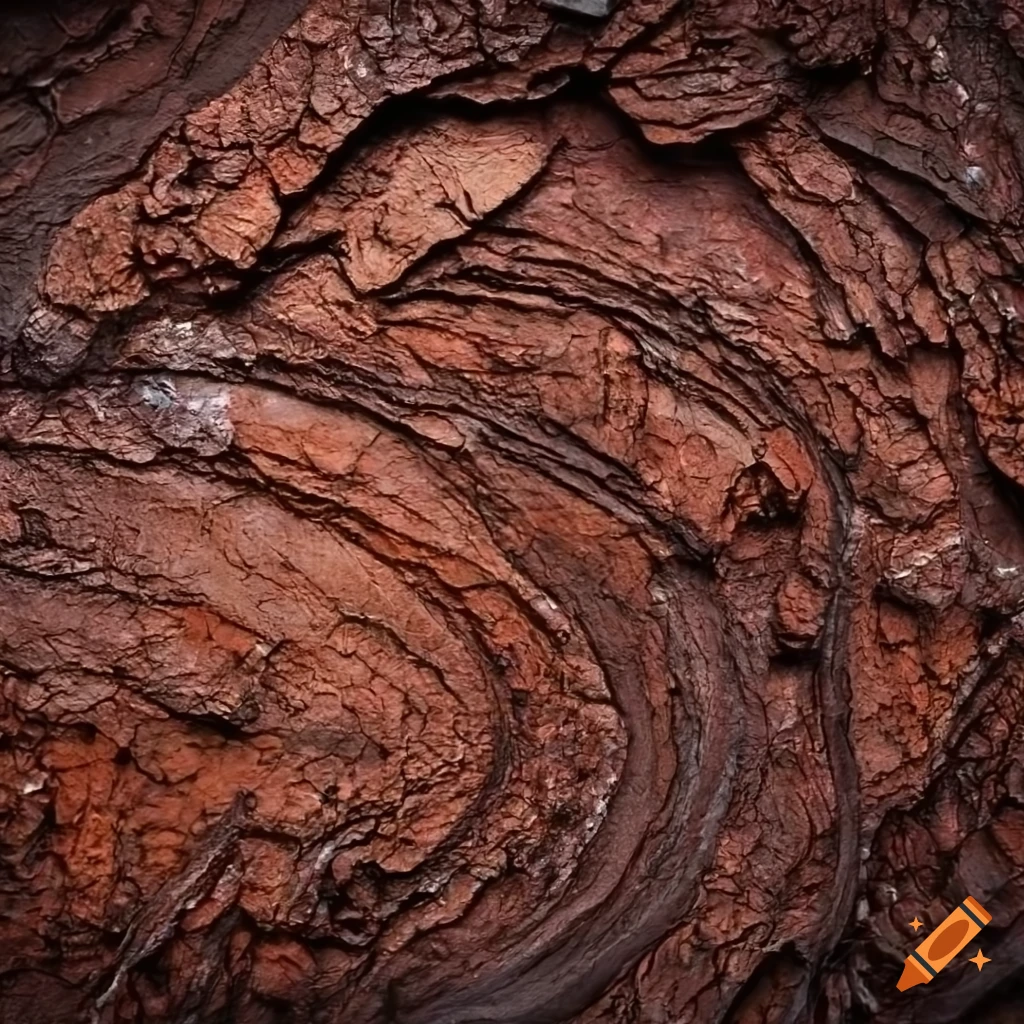 Horizontal geological section with iron ore on Craiyon