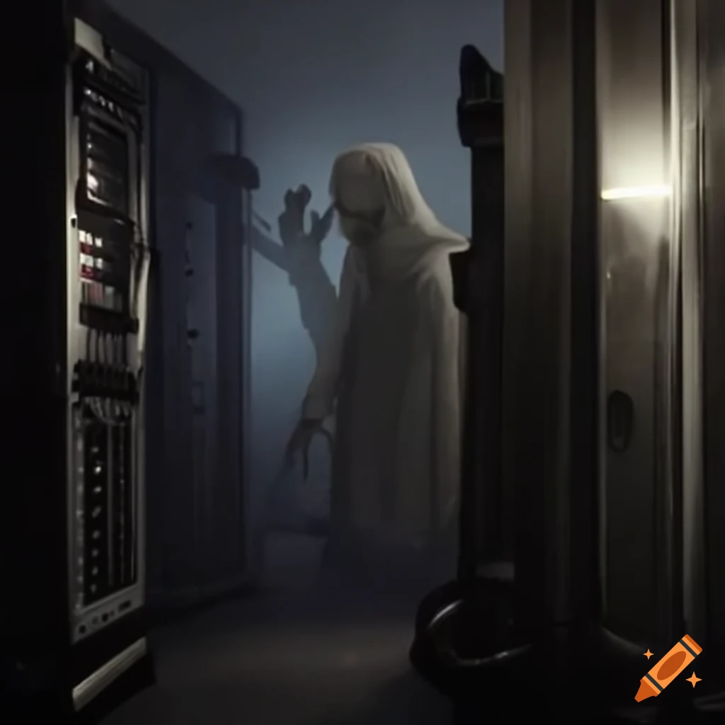 Scary server room on Craiyon