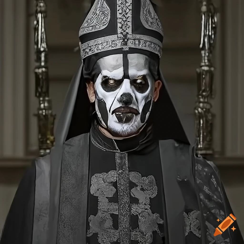 Realistic photo of papa emeritus iv on Craiyon