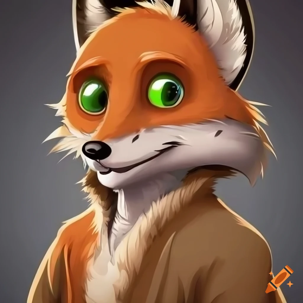 Anime fox with a transforming weapon in yellow fur on Craiyon