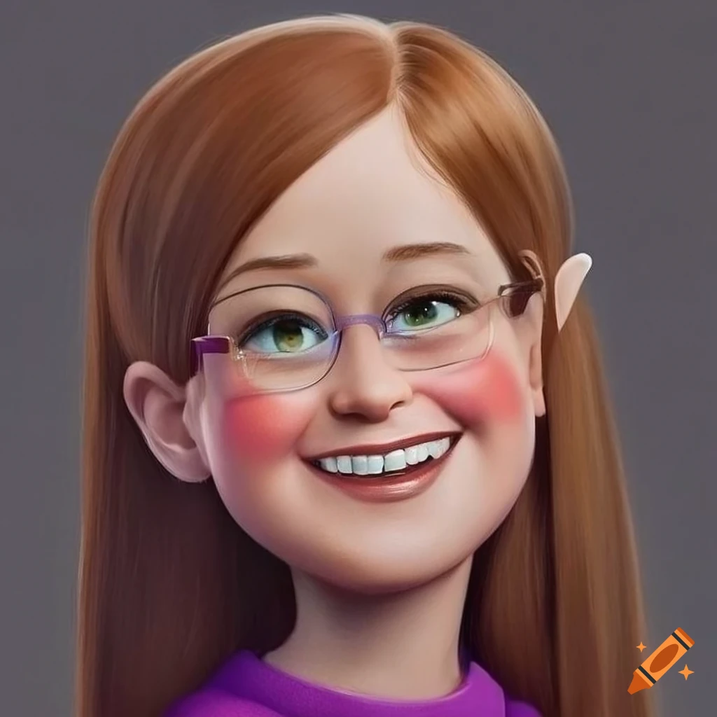 Detailed 4k portrait of mabel pines on Craiyon