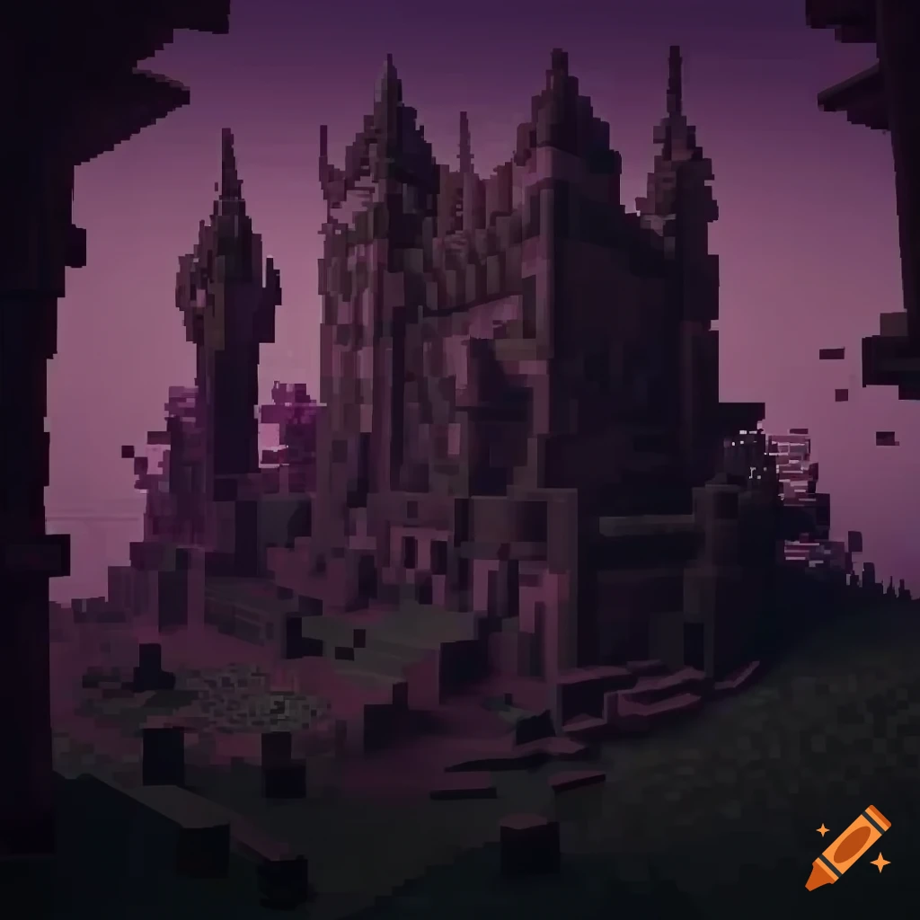 Retro dark fantasy minecraft screenshot