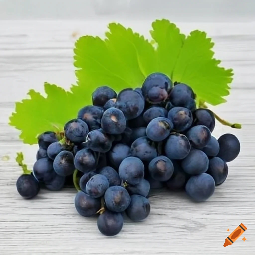 Fresh bunch of grapes on Craiyon