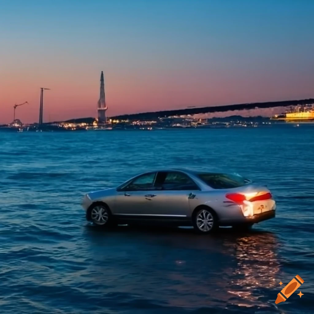 Sunset drive by the seaside in istanbul on Craiyon