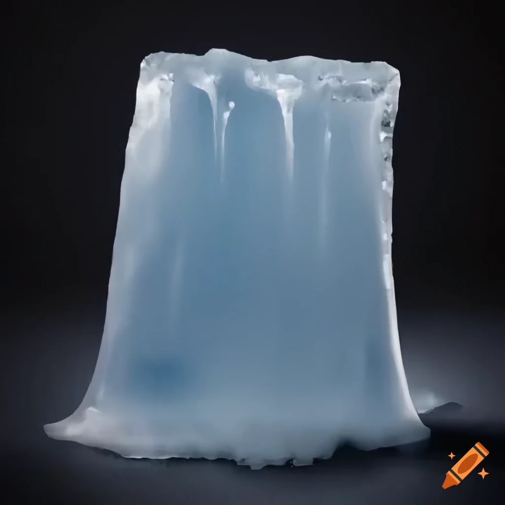 Abstract image of melting ice columns