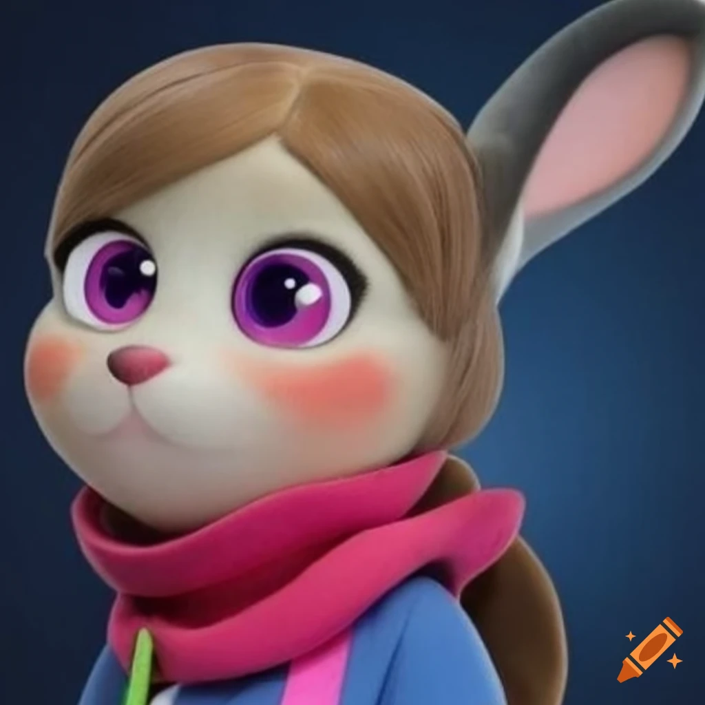 Realistic portrait of mabel pines from gravity falls