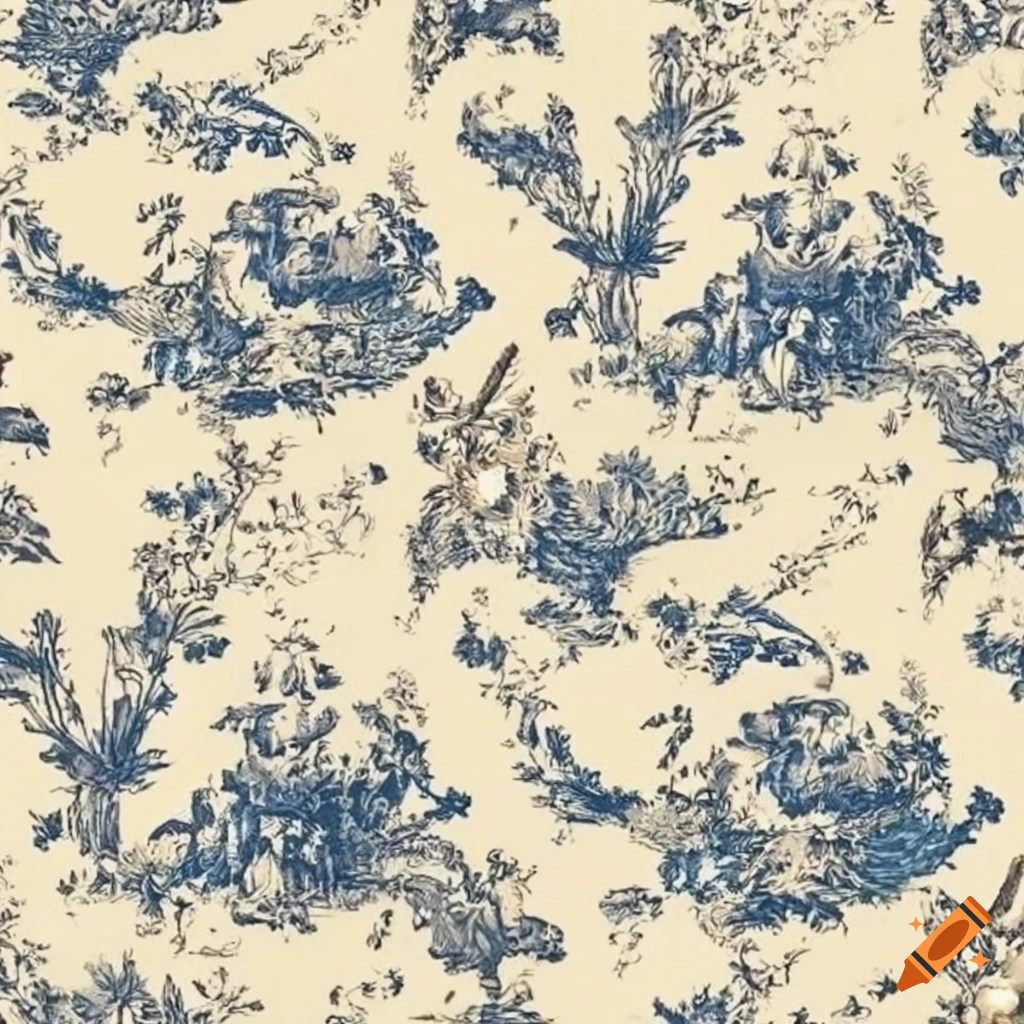 Tileable toile de jouy pattern