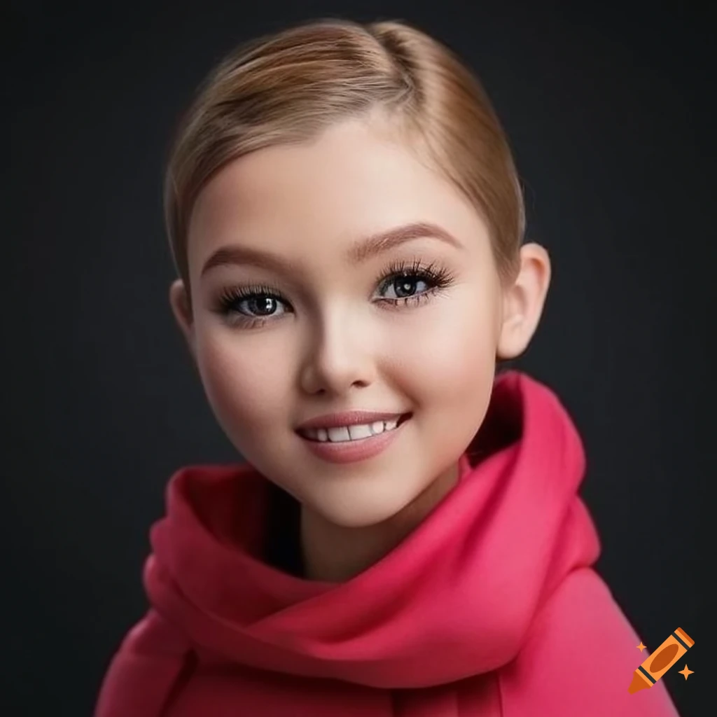 Realistic portrait of mabel pines from gravity falls on Craiyon