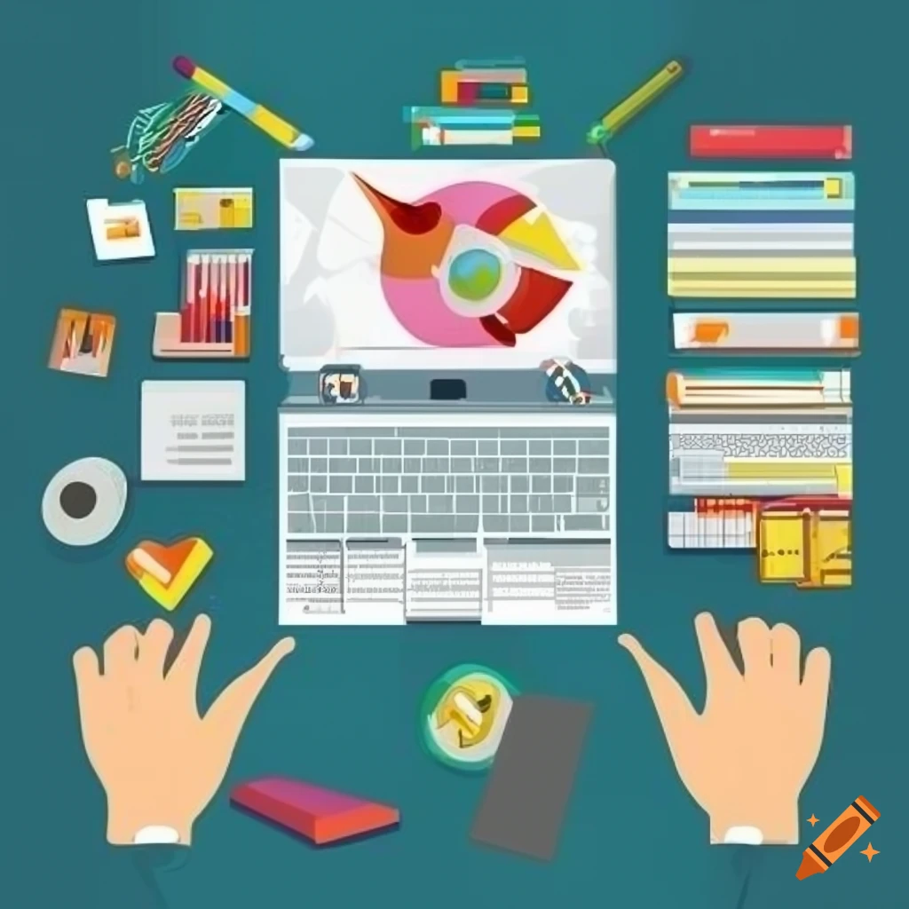 Illustration of case-based learning method on Craiyon