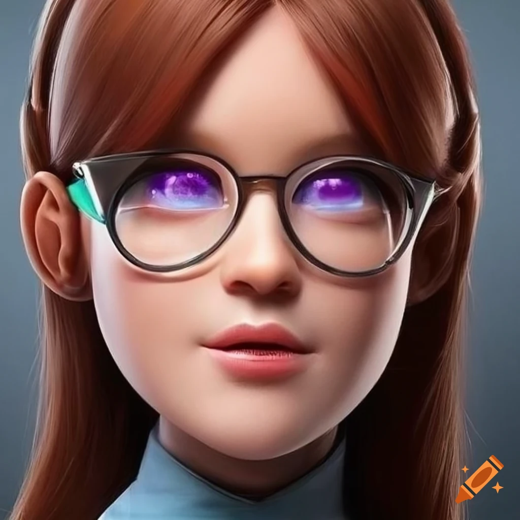 Detailed portrait of mabel pines from gravity falls on Craiyon