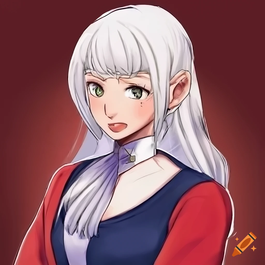 Character design from ace attorney series on Craiyon