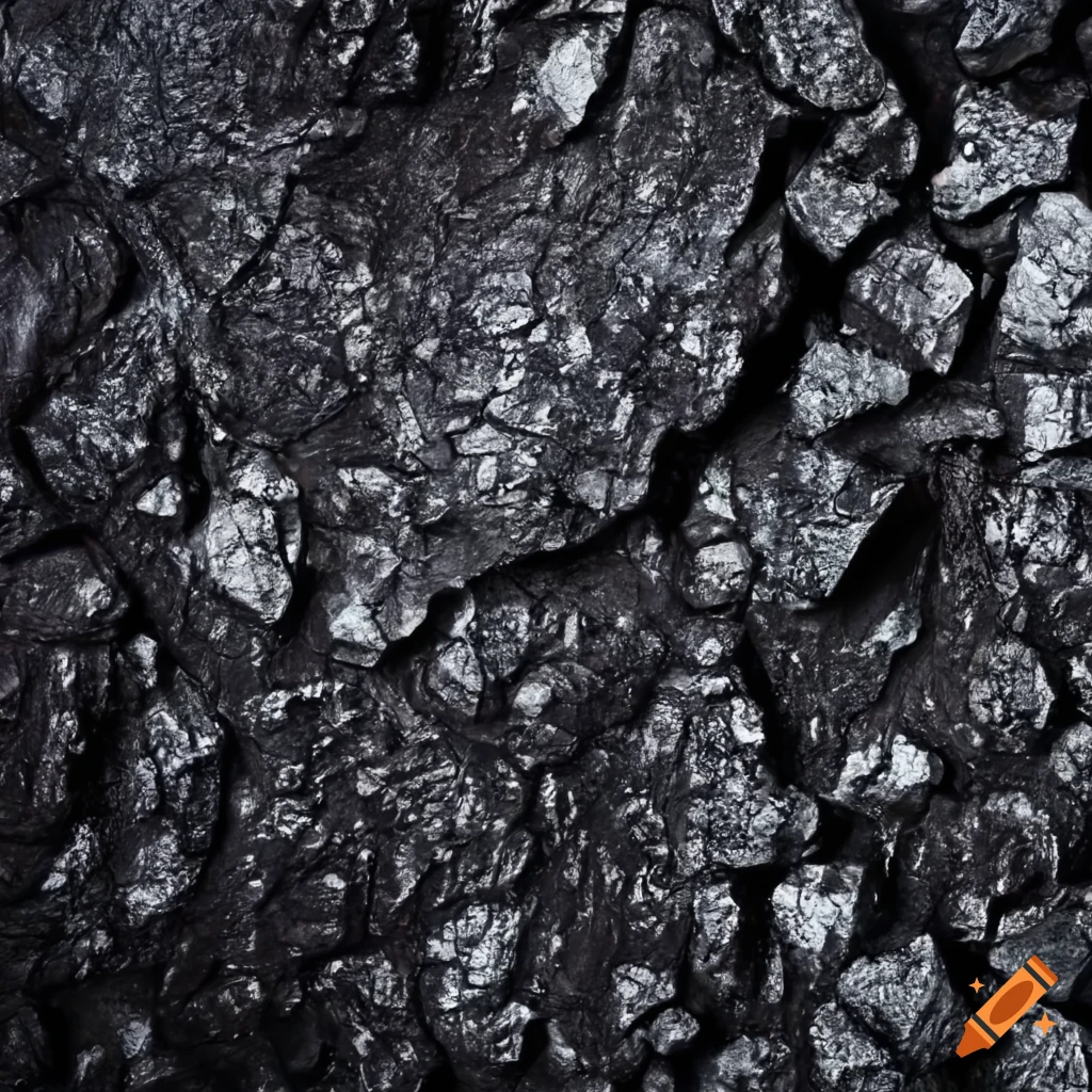 Coal ore texture in 2d on Craiyon