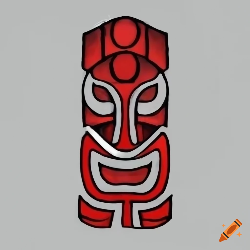 Tiki mask on Craiyon