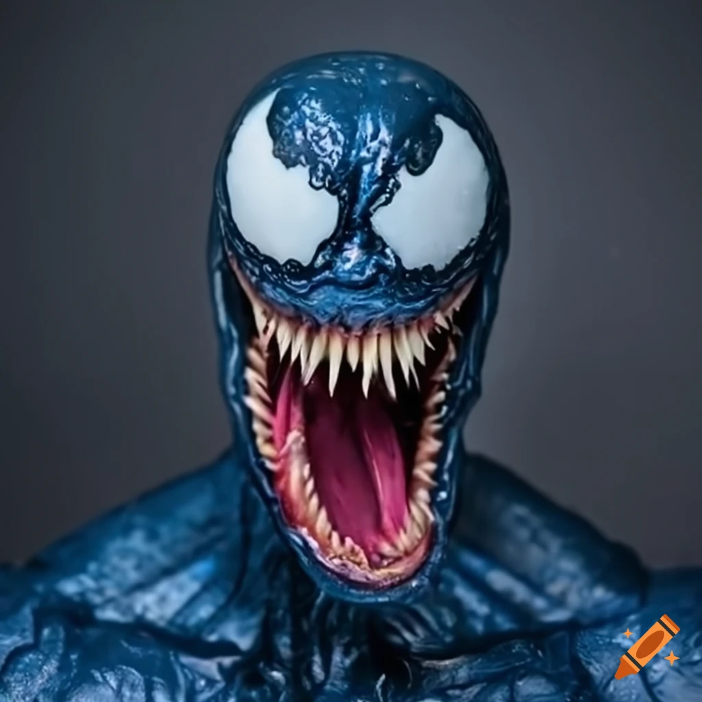 Venom comic book character dancing at a club on Craiyon