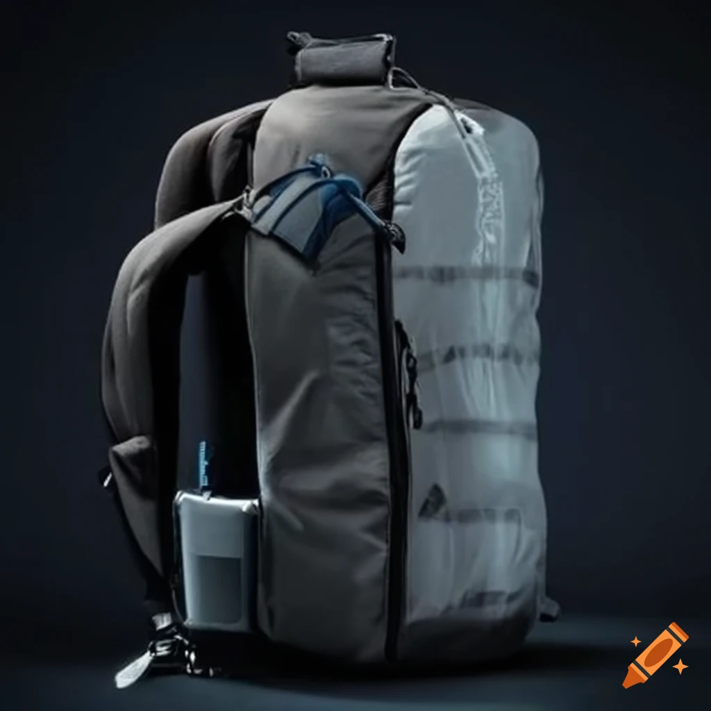 Solar-powered backpack with built-in hydration system