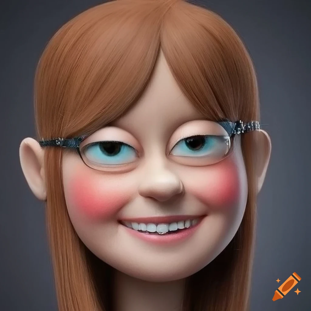 Detailed 4k portrait of mabel pines on Craiyon