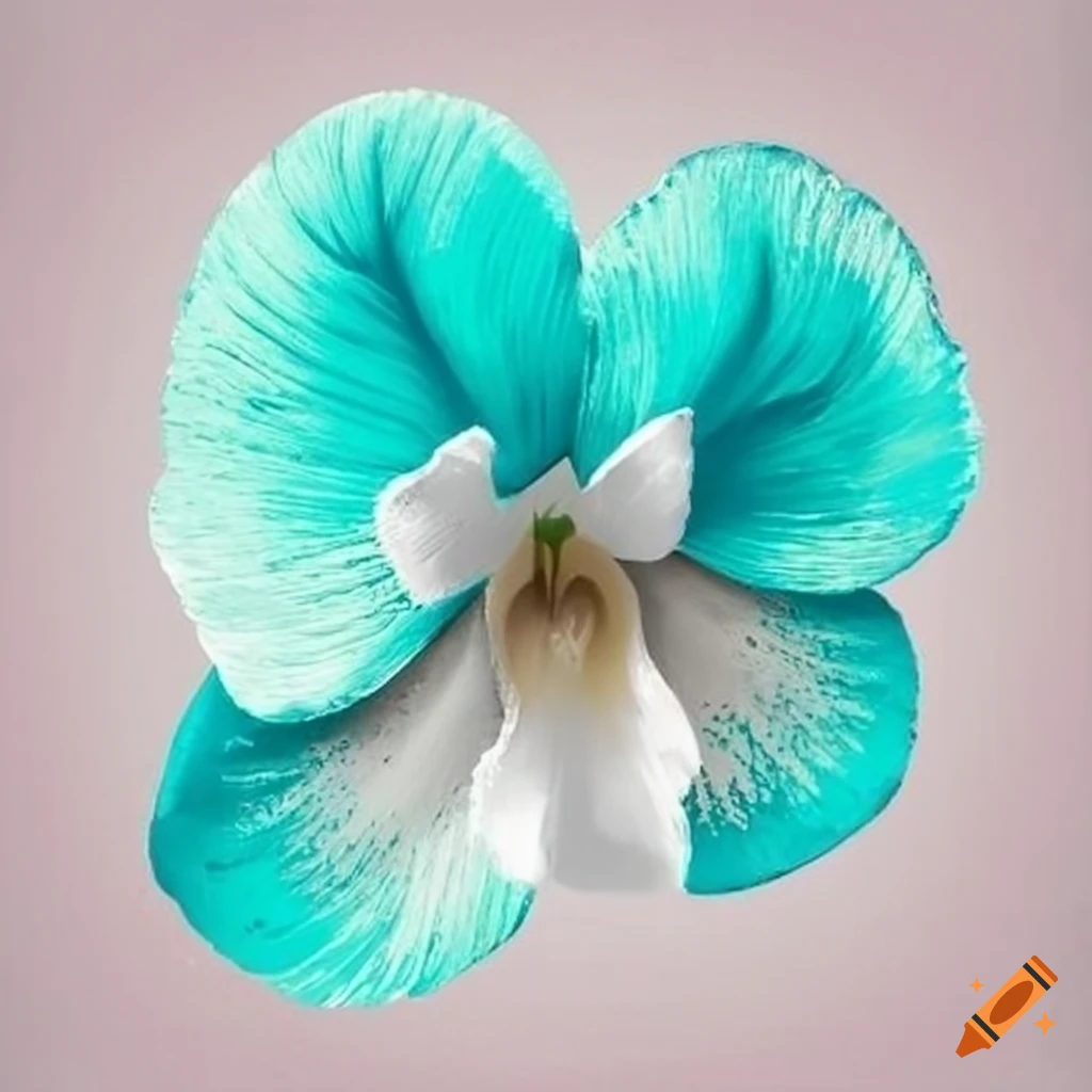 Modern white violet with silver and turquoise design