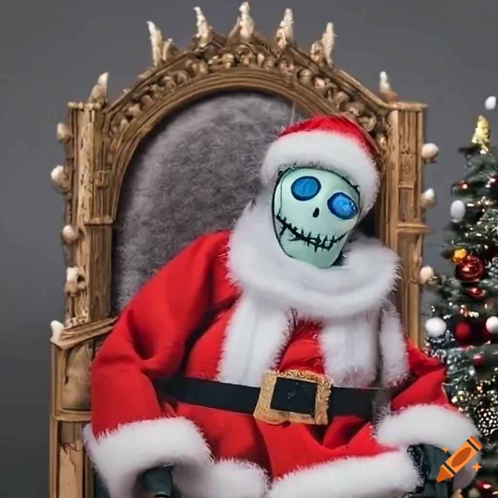 Santa skeletor on Craiyon