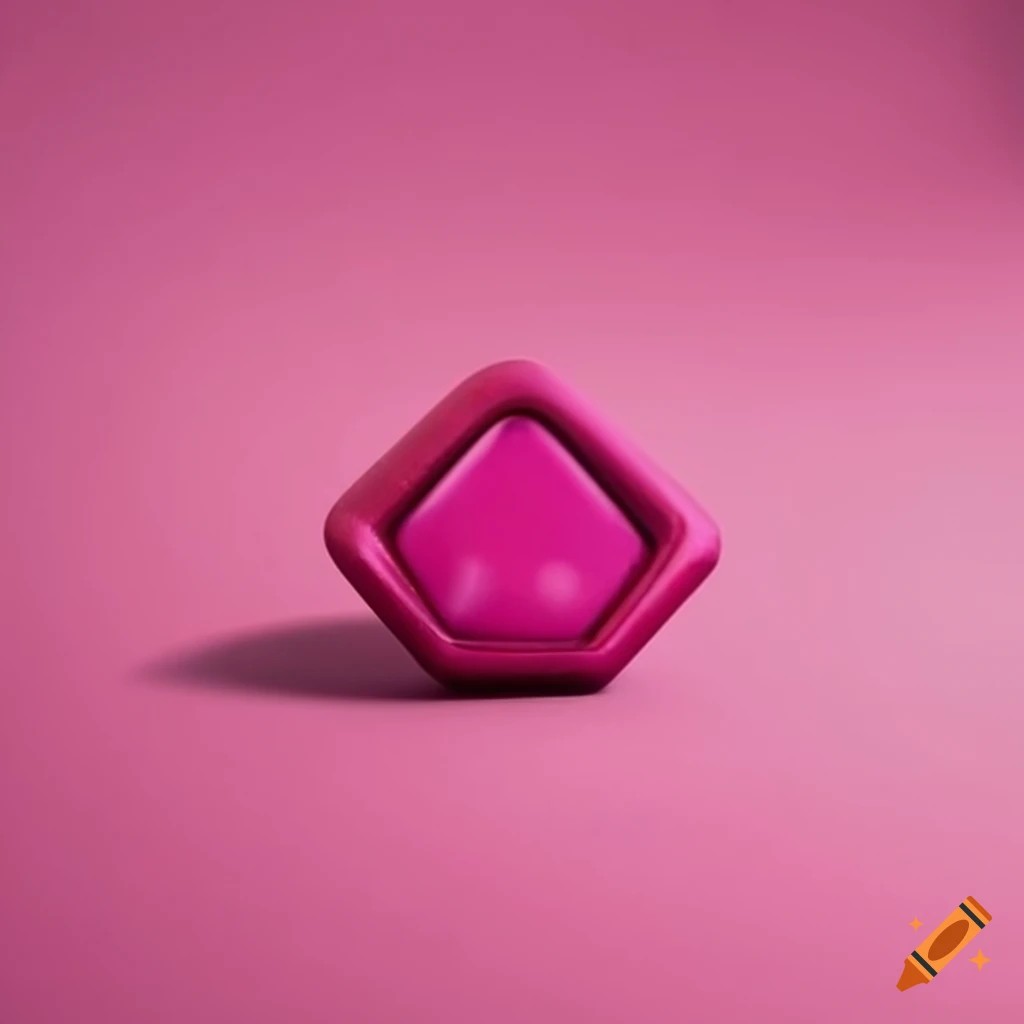 White and gold diamond-shaped object with fuchsia pink wax seal on Craiyon