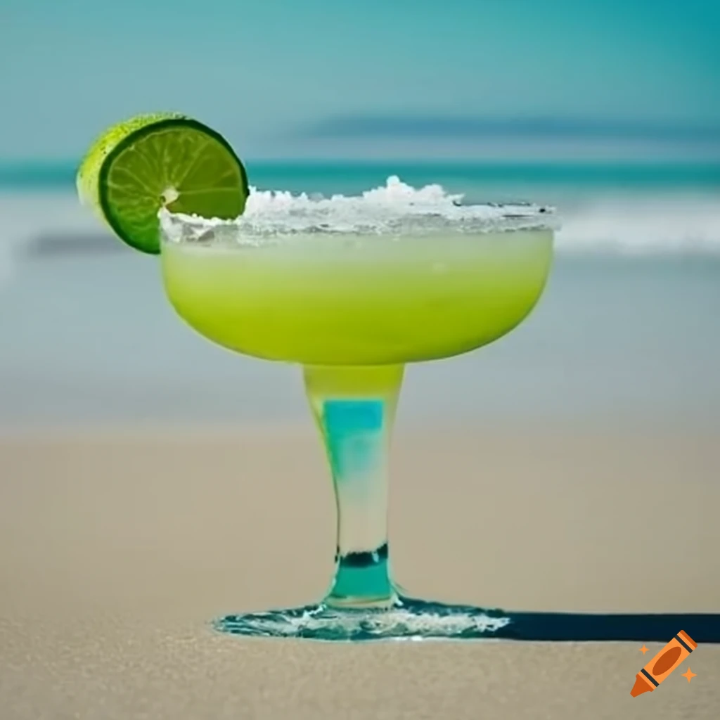 Cocktail on the beach with a surfing theme on Craiyon