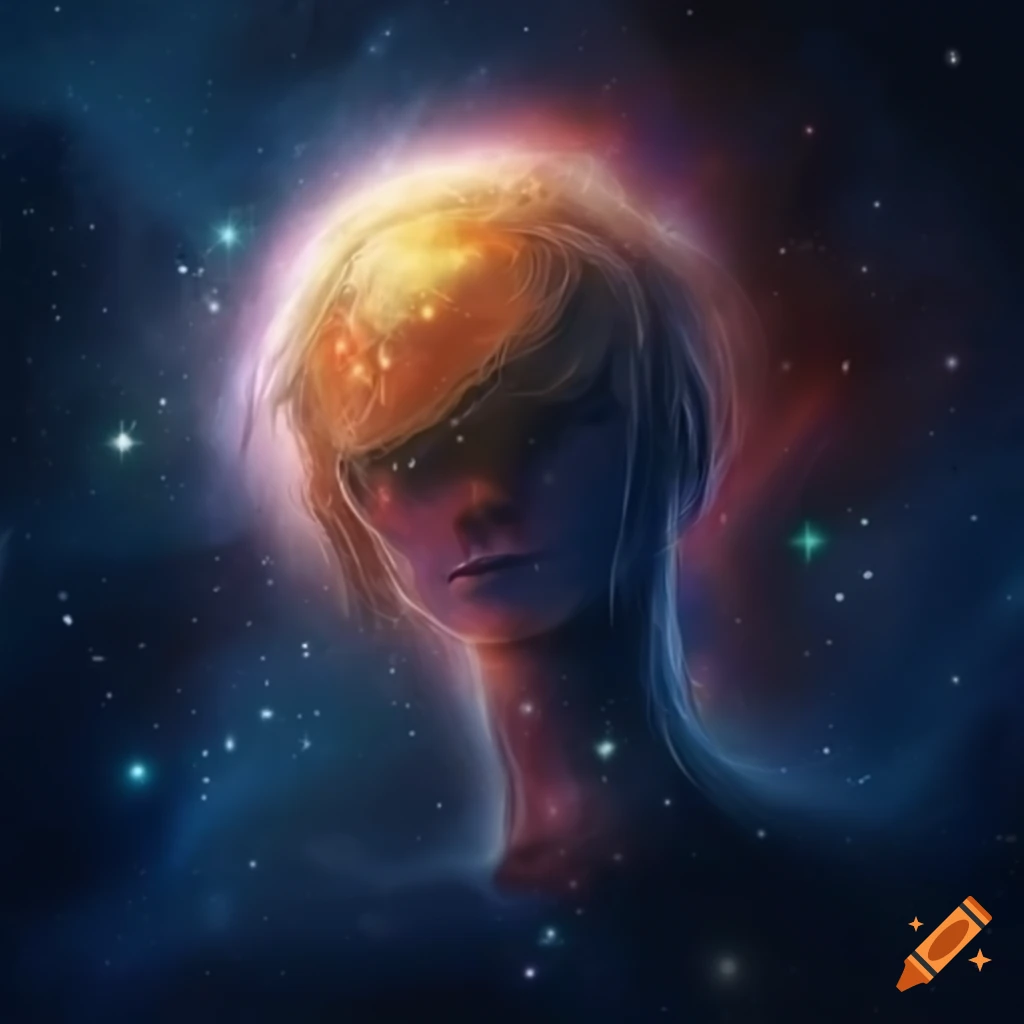 Artwork of a personification of a star